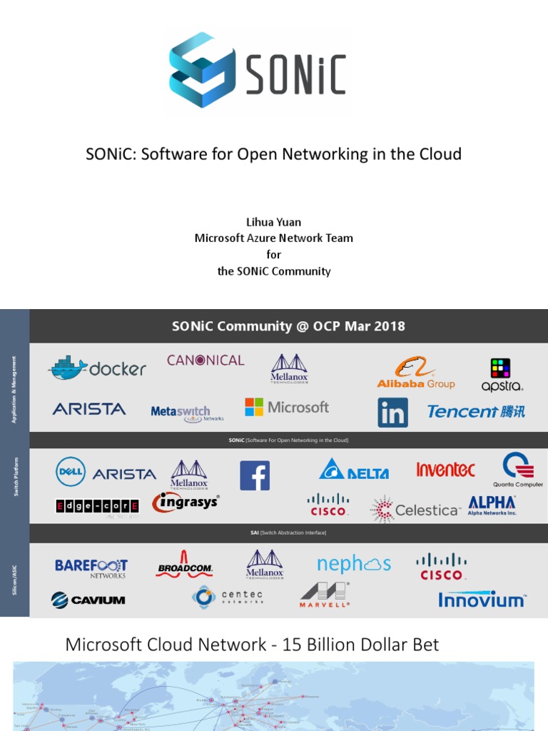 Sonic: Software For Open Networking in The Cloud | PDF | Device Driver ...