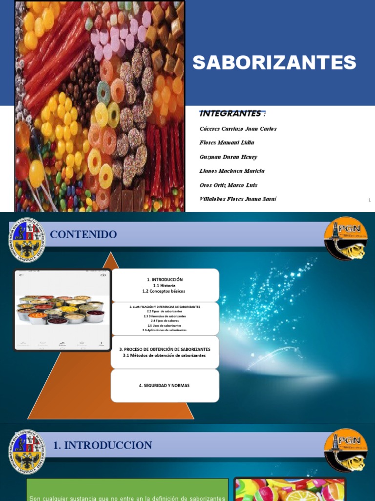 Clasificación y obtención de saborizantes | PDF | Sabor | Química