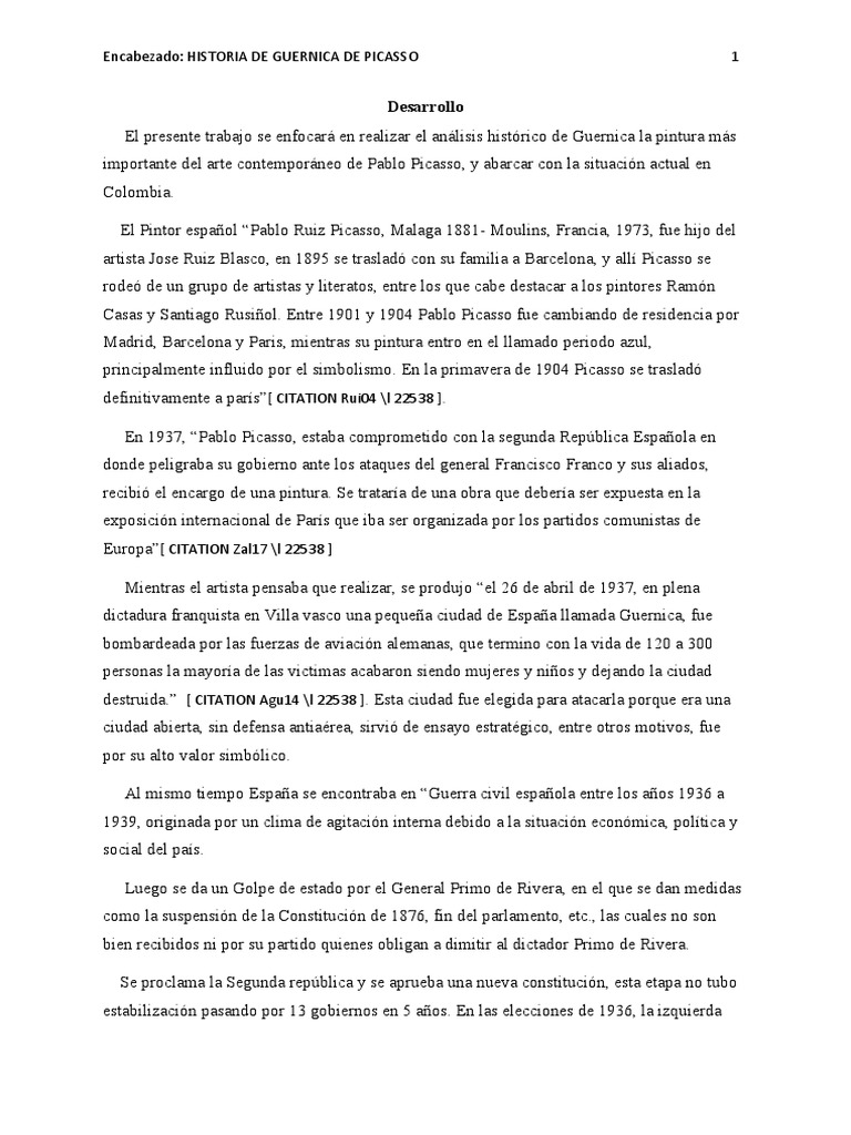 Historia de Guernica y su legado | PDF | Francisco franco | Pablo Picasso