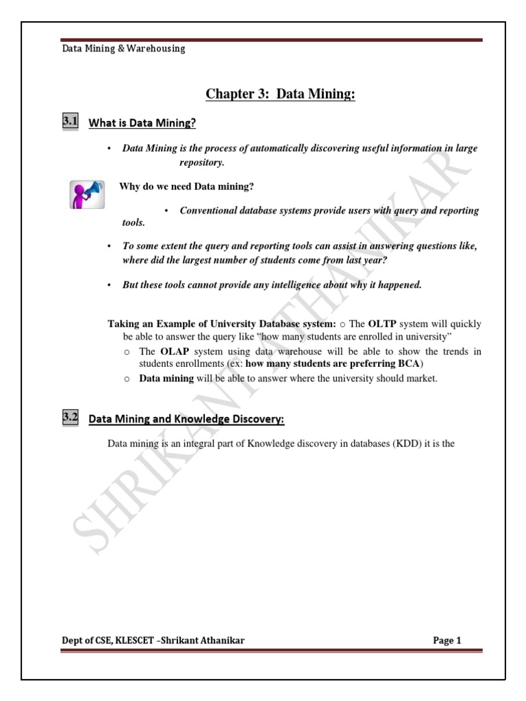 Chapter 3: Data Mining | PDF | Cluster Analysis | Predictive Analytics