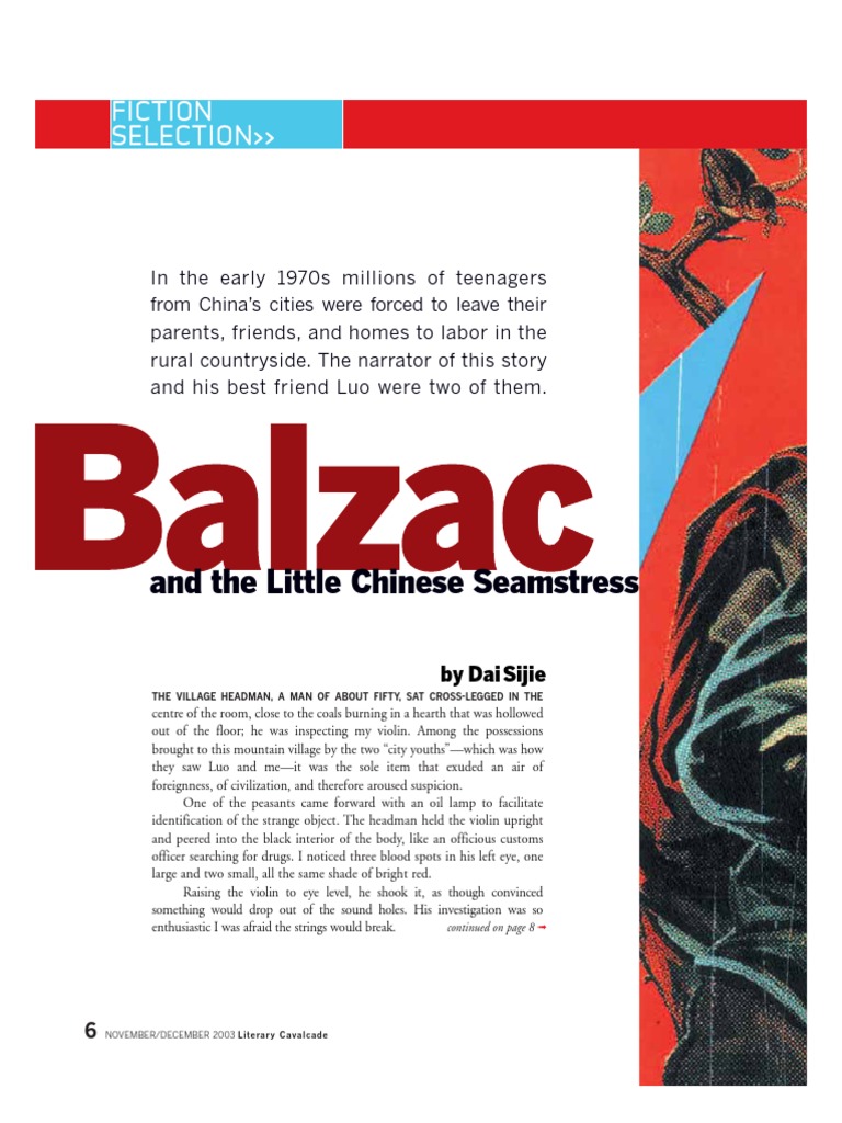 Balzac and The Little Chinese Seamstress Opening | PDF | Mao Zedong