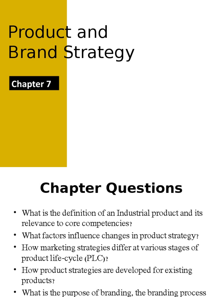 Product and Brand Strategy | PDF | Brand | Marketing