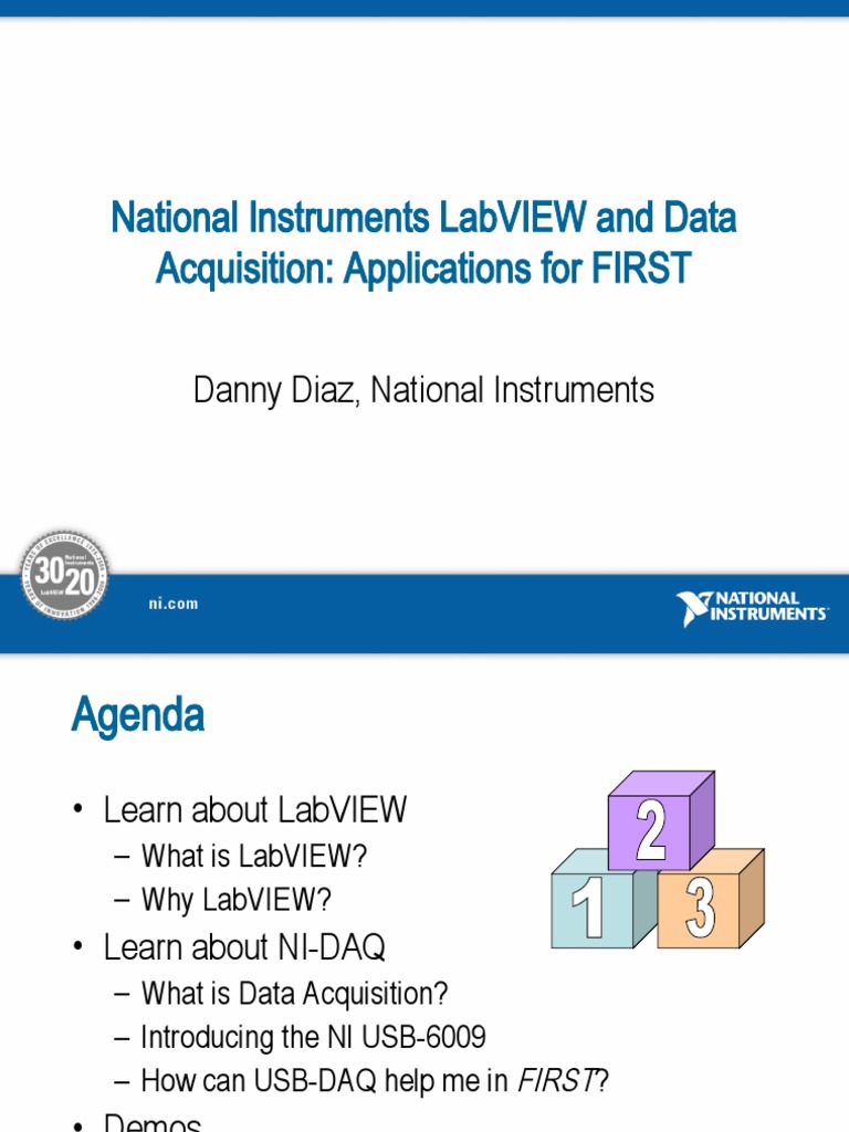 National Instruments Labview and Data Acquisition: Applications For ...