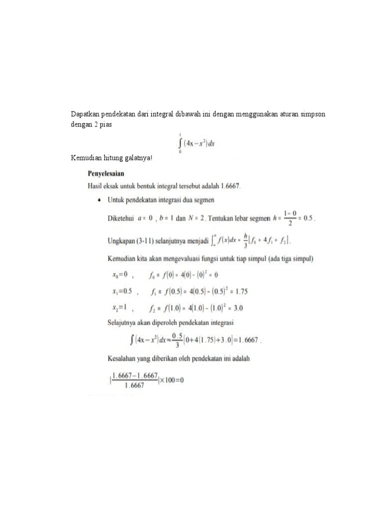 Contoh Soal Simpson | PDF | Metode & Bahan Ajar