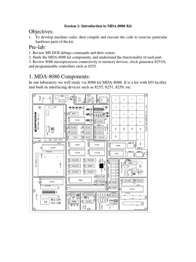 Microprocessor Lab Experiment 1 | PDF | Computer Program | Programming