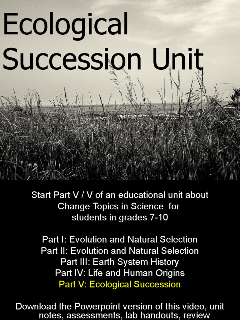 Ecological Succession Unit Powerpoint For Educators - Download at Www ...