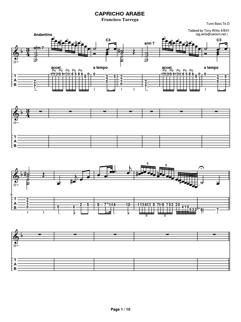 (Free Scores - Com) - T Aacute Rrega Francisco Capricho Arabe 64440 ...