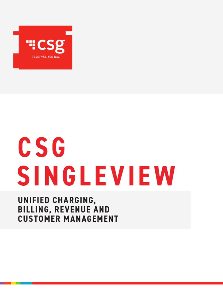 007 CSG Singleview Billing Customer and Revenue MNGMT | PDF | Cloud ...