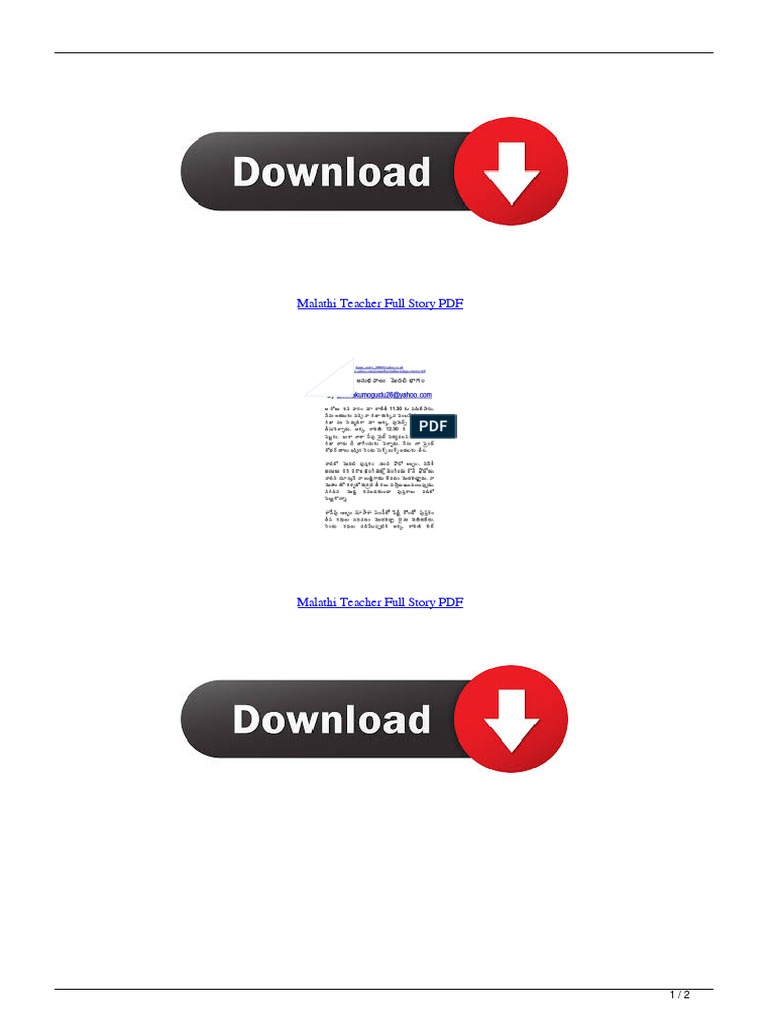 Malathi Teacher Full Story PDF | PDF | World Wide Web | Internet & Web