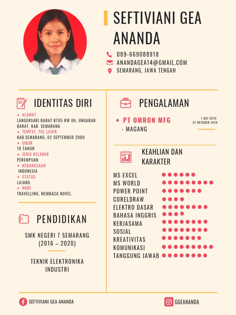 CV Seftiviani Gea | PDF