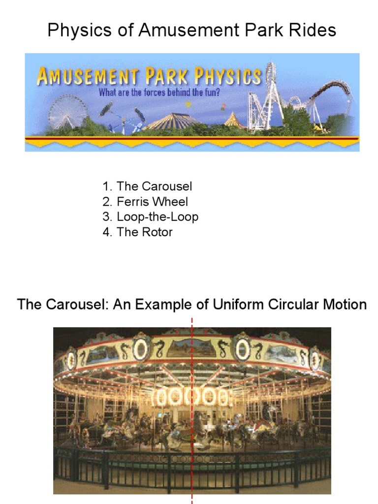 Amusement Park Physics Applications | PDF | Rotation Around A Fixed ...