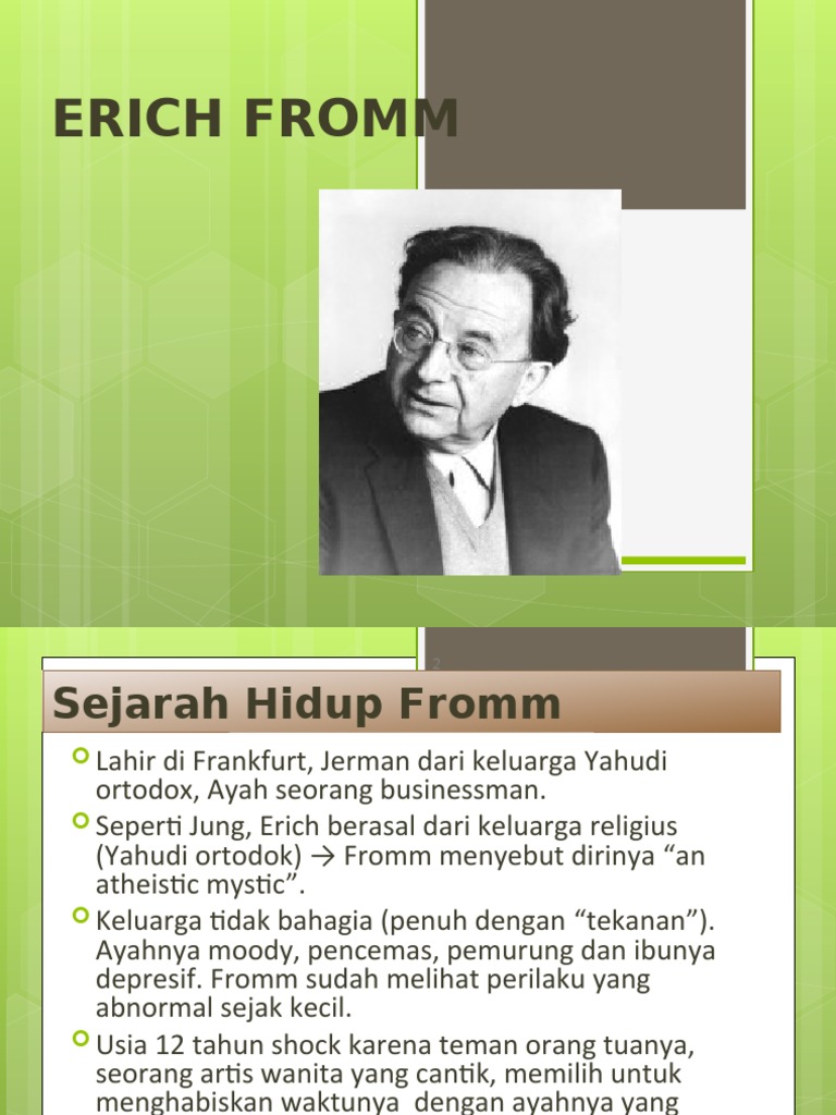 Erich Fromm | PDF | Kesehatan Holistik | Sains & Matematika