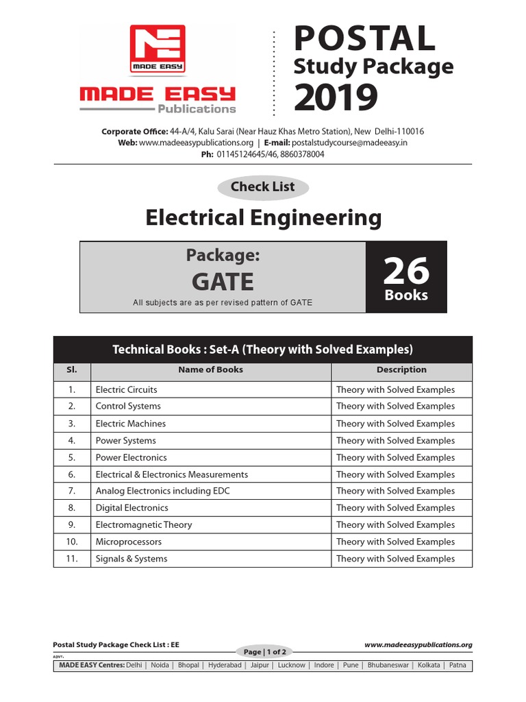 Postal: Study Package | PDF | Electronics | Electrical Engineering