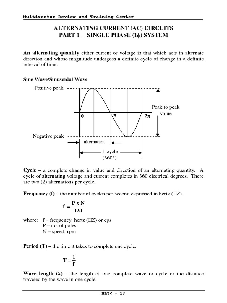 Single-Phase AC Circuits Guide | PDF | Root Mean Square | Ac Power
