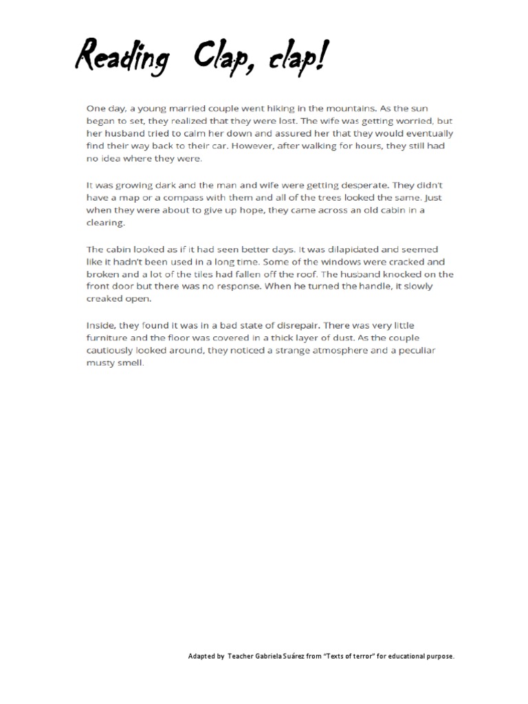 Reading Clap Clap | PDF