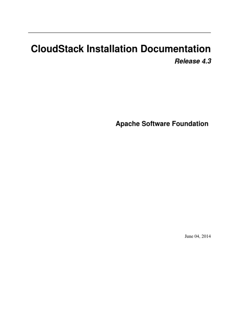 Cloudstack Installation PDF | PDF | Computer Network | Domain Name System