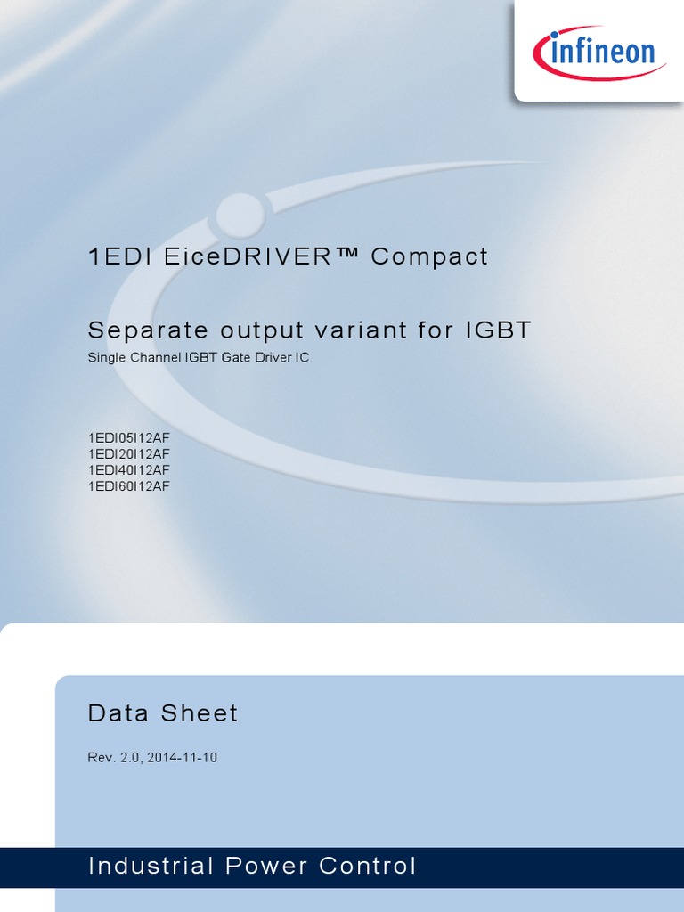 Infineon-1EDIXXI12AF-DS-v02 - 00-EN - Gate Drive | PDF | Power Supply | Field Effect Transistor