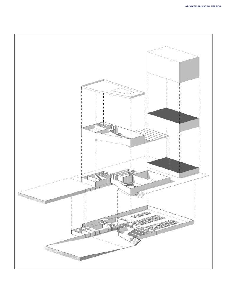 Axonometrie Explodata Centru Concept PDF | PDF