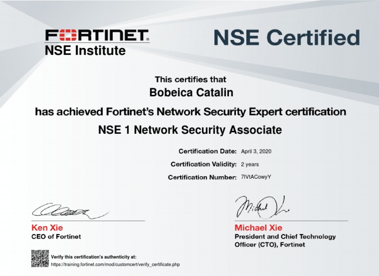 NSE 1 Certificate PDF | PDF
