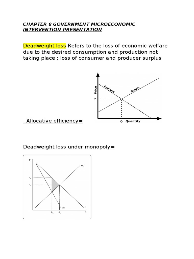 Government Intervention in Microeconomics | PDF | Labour Economics ...
