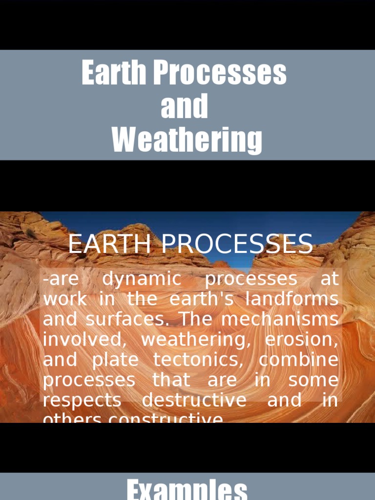 Earth Processes | PDF | Weathering | Geological Processes