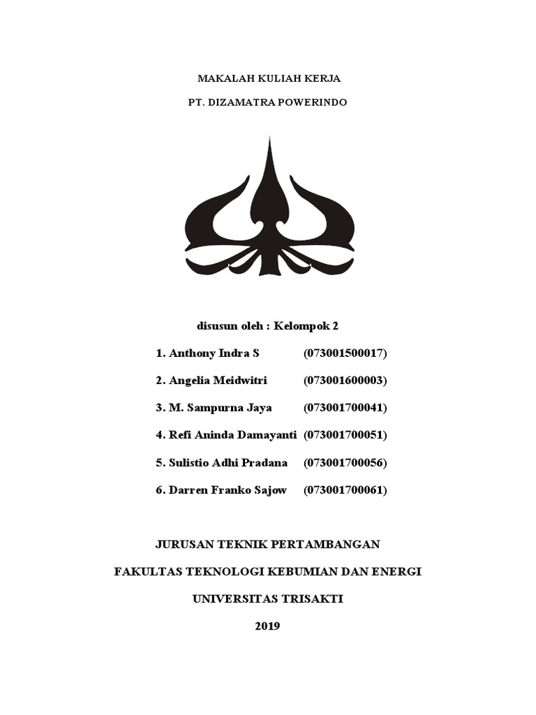 Makalah Pt. Dizamatra Powerindo | PDF