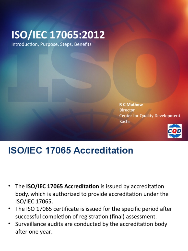 ISO/IEC 17065:2012 Accreditation Guide | PDF | International ...