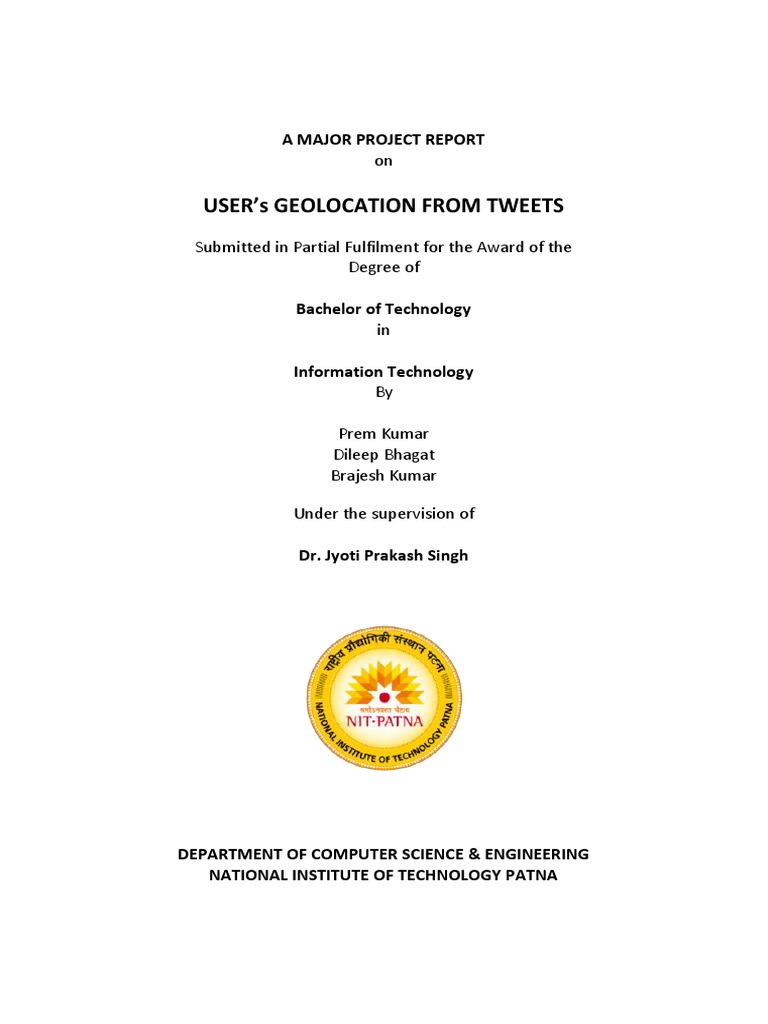 8th Sem Project Report PDF | Download Free PDF | Applied Mathematics | Areas Of Computer Science