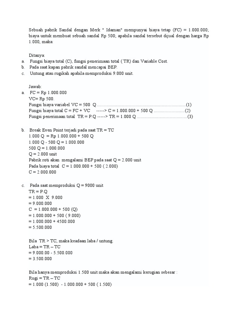 Teori Penerimaan Dan Laba | PDF