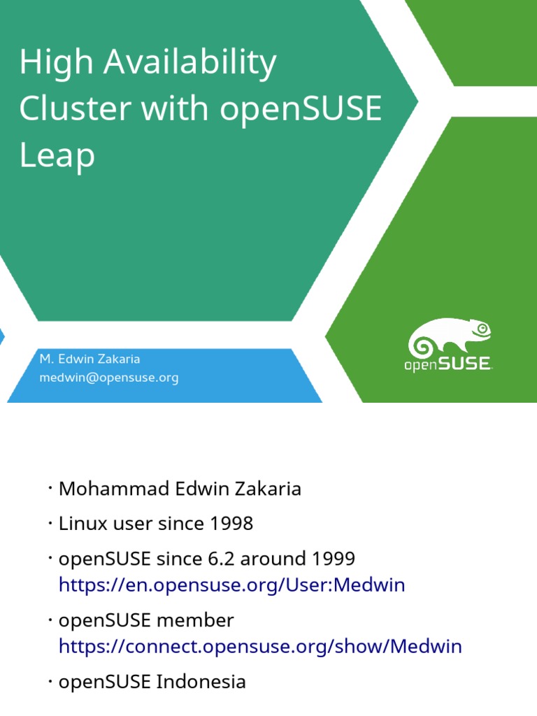 Ha Cluster With Os Leap 161010101038 PDF | PDF | Computer Cluster | System Software