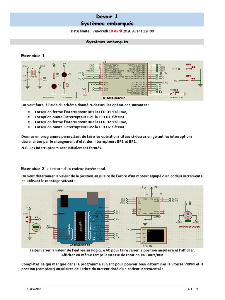 Devoir 1 Syst | PDF | Technologie numérique | Électronique