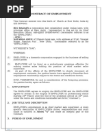 Contract of Employment Regularization Template | PDF | Working Time ...