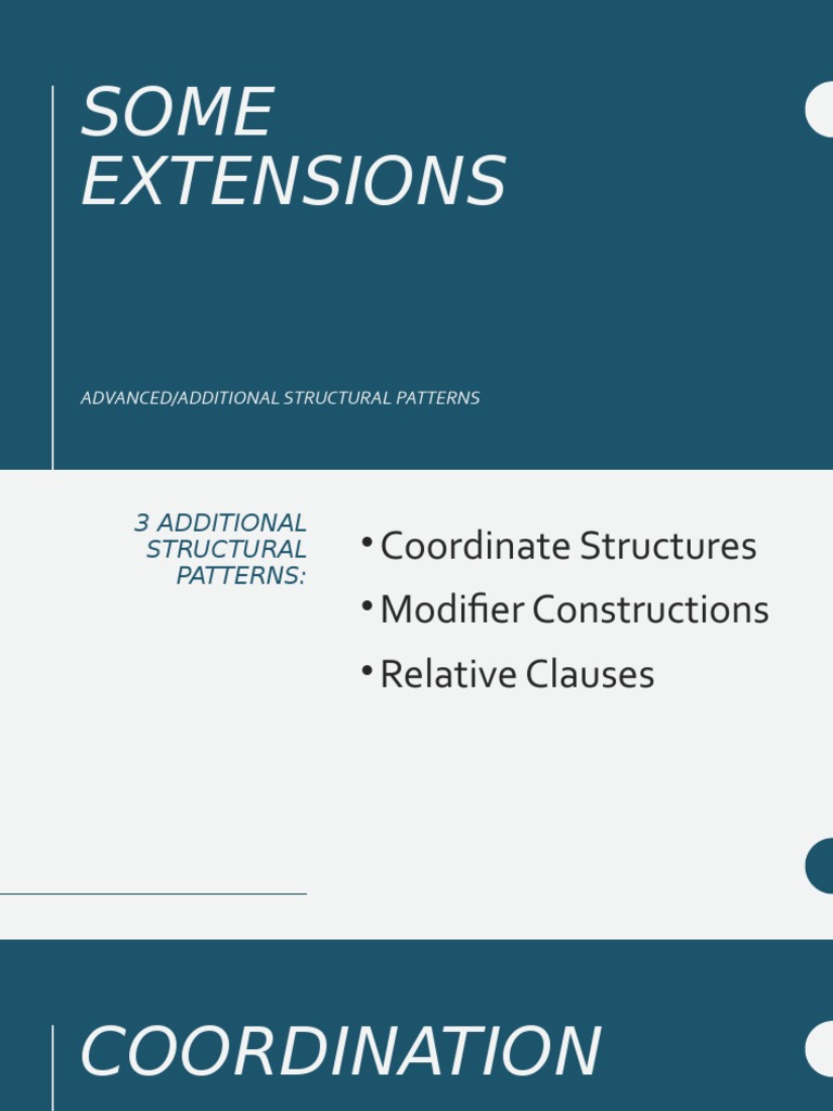 SOME EXTENSIONS (Syntax-Linguistic) | PDF | Clause | Phrase