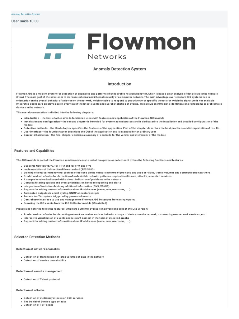 Flowmon Ads Userguide en | PDF | Network Layer Protocols | Internet ...