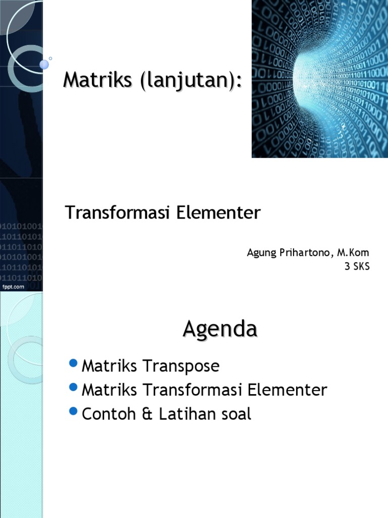 Pertemuan 2 - Transformasi Elementer | PDF