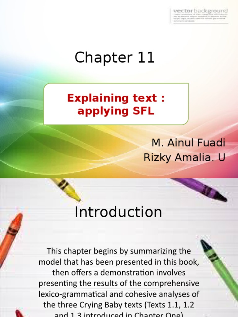 Chapter 11 SFL | PDF | Clause | Semiotics