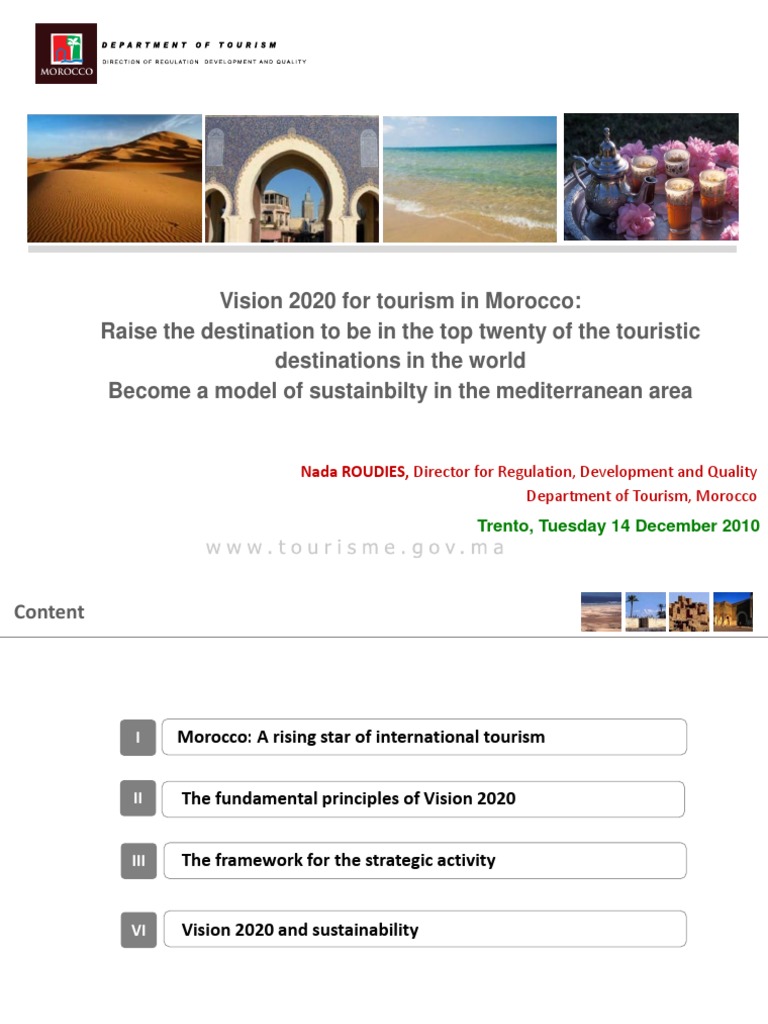 Vision 2020 For Tourism in Morocco: Raise The Destination To Be in The ...