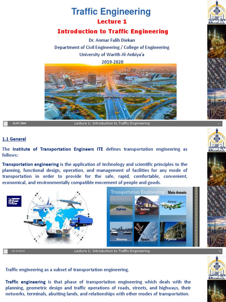 Lecture 1 (Introduction To Traffic Engineering) | Download Free PDF ...