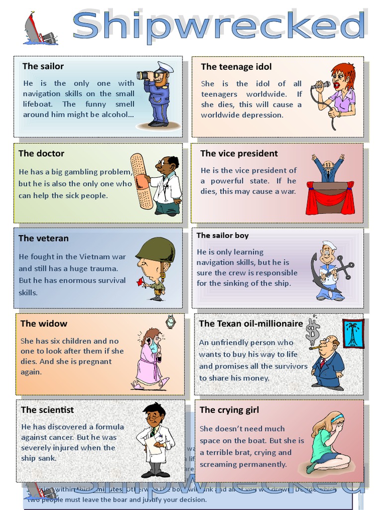 Shipwrecked A Survival Game Role Plays Drama and Improvisation ...