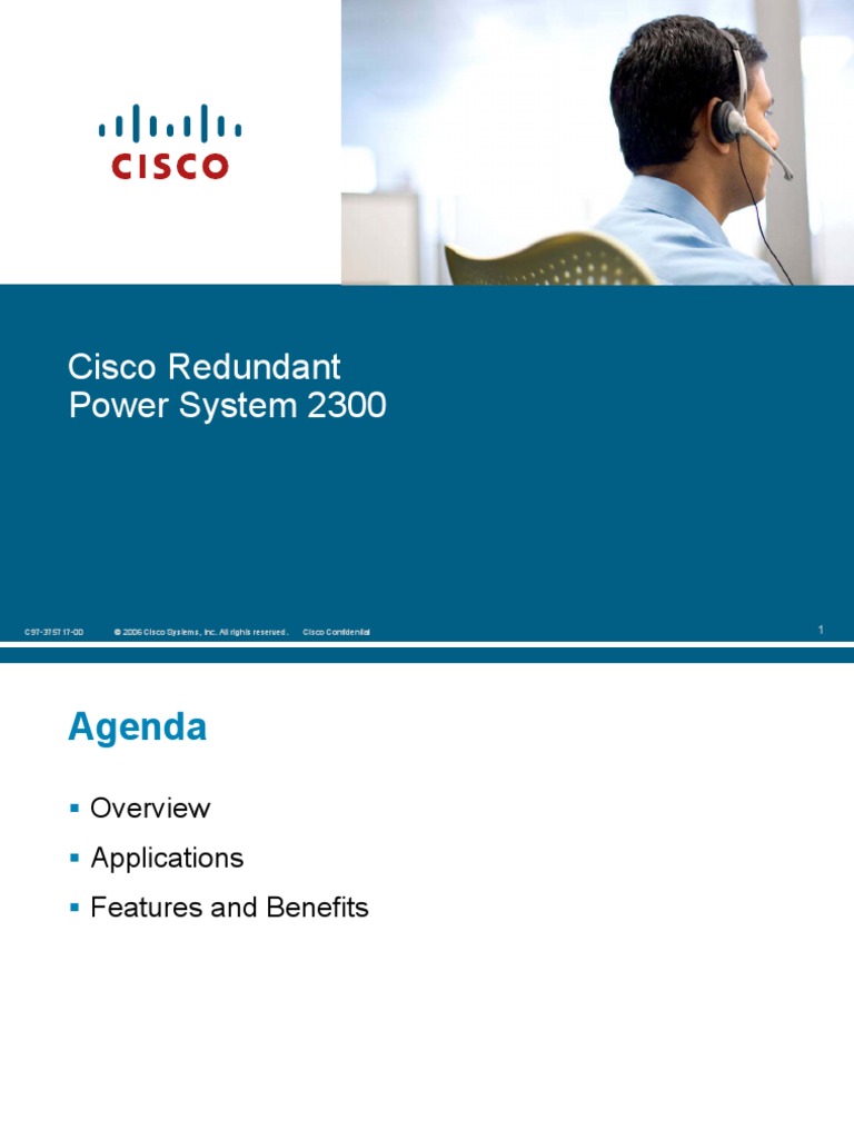Cisco Redundant Power System 2300: © 2006 Cisco Systems, Inc. All ...
