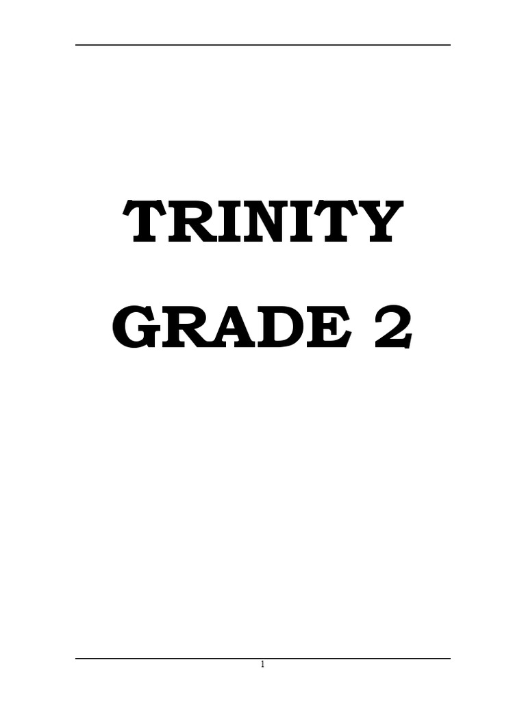 Trinity Grade 2 | PDF