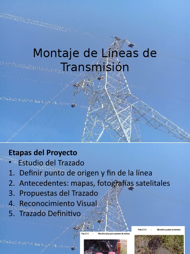 Montaje de Líneas de Transmisión TP | PDF | Hidráulica | Transmisión de ...