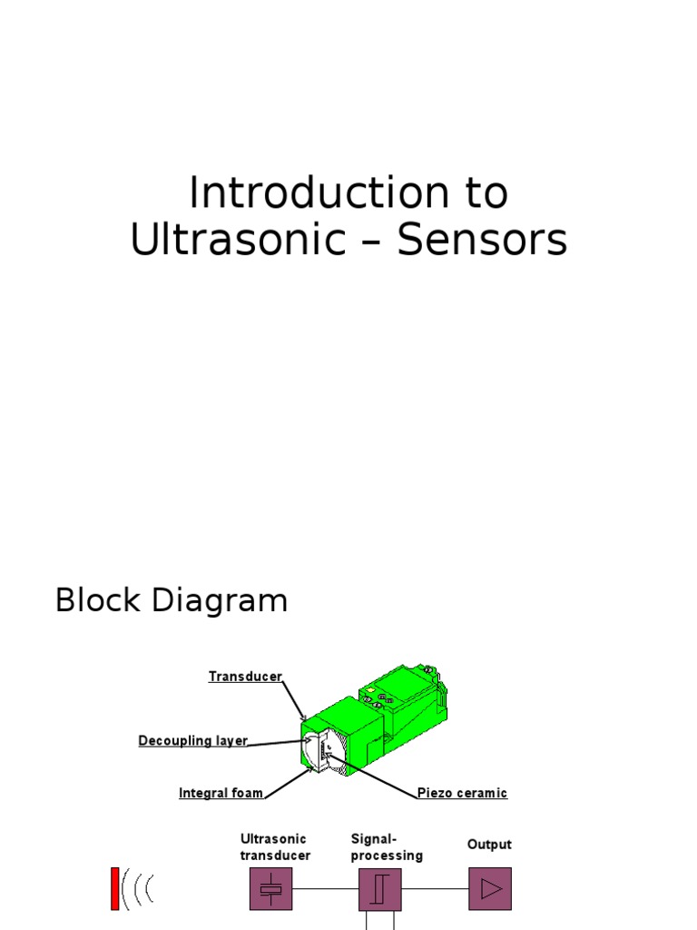 Introduction To Ultrasonic - Sensors | PDF | Ultrasound | Foam