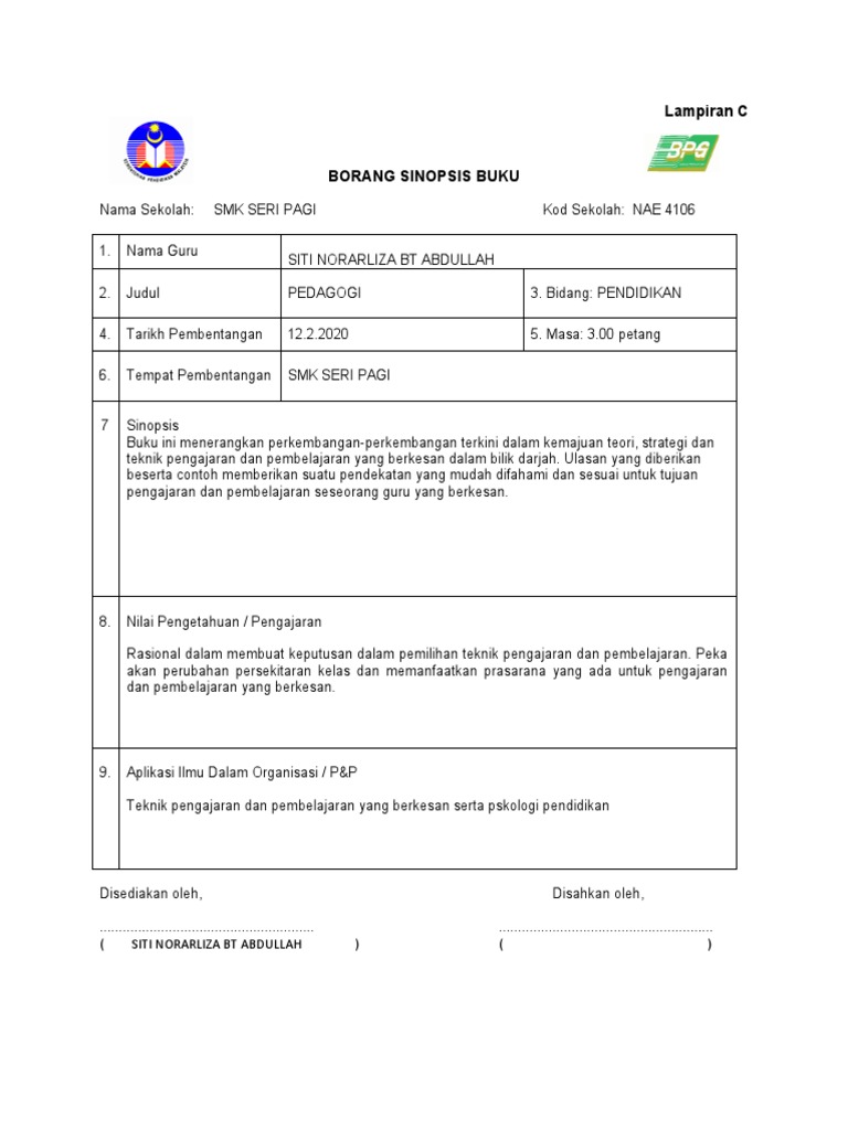 Sinopsis Book Review | PDF