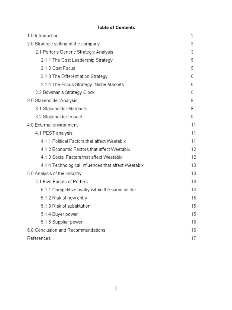 Strategic Analysis of Post Holdings Buying Weetabix | PDF | Strategic ...