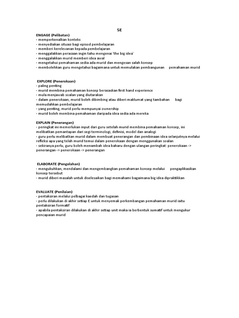 5e-Ibse (Inquiry Based On SC Education) | PDF