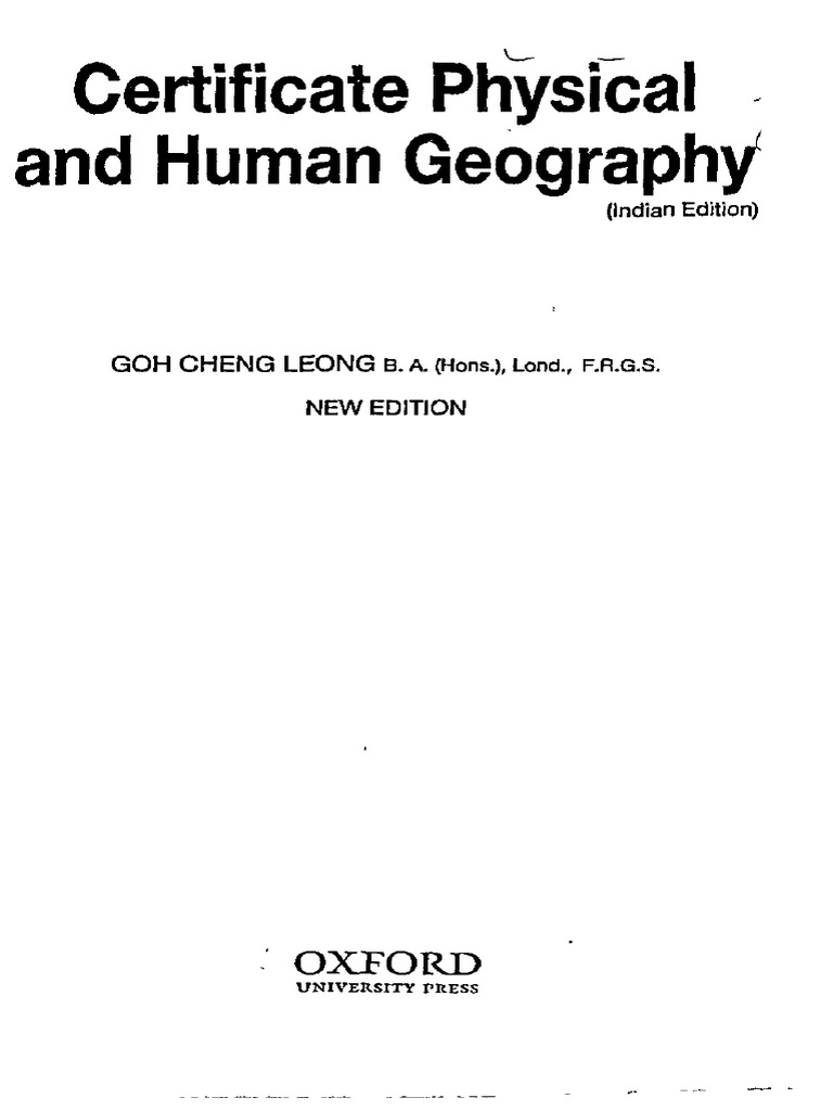 CERTIFICATE PHYSICAL GEOGRAPHY by GOH CHENG LEONG PDF | PDF | Science ...