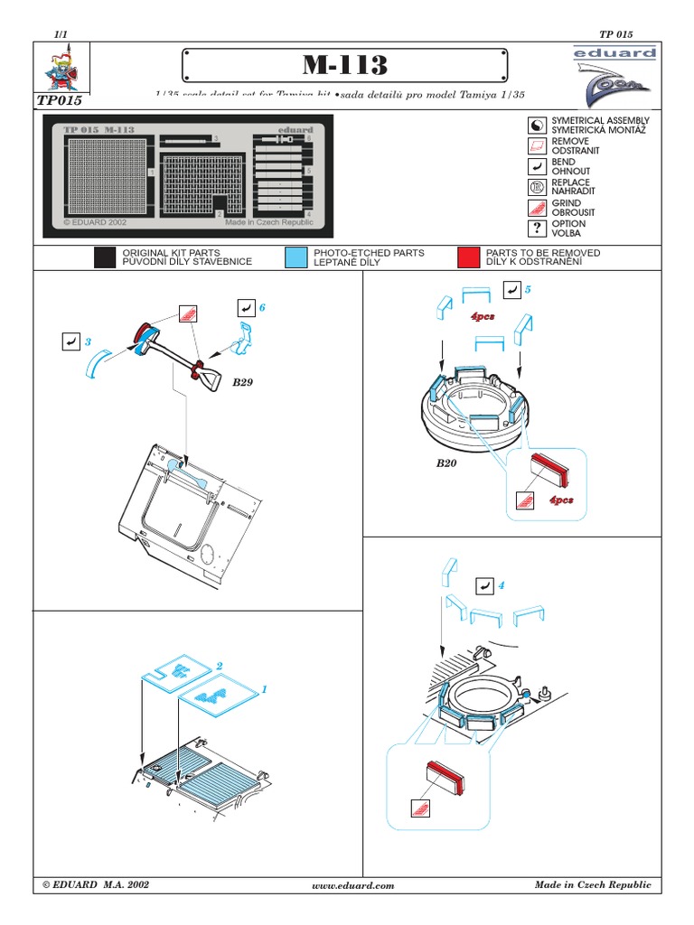 2801 3 eduTP015 Instruction Sheet | PDF | Scale Modeling | Physical Models