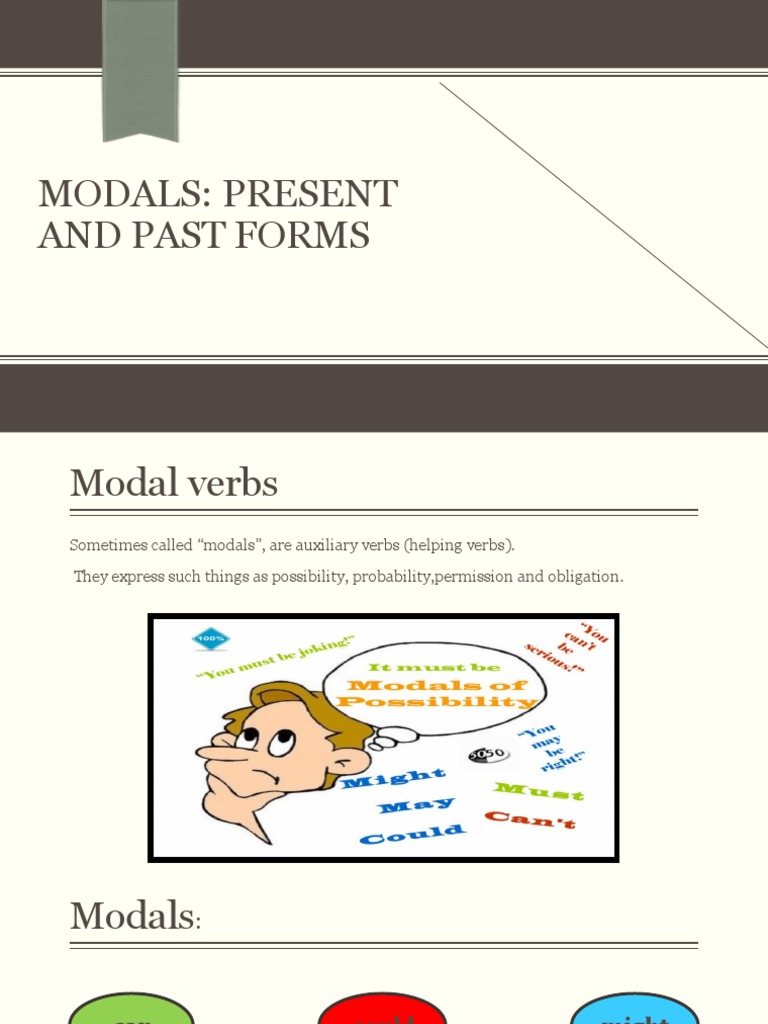 Modals: Present and Past Forms | PDF