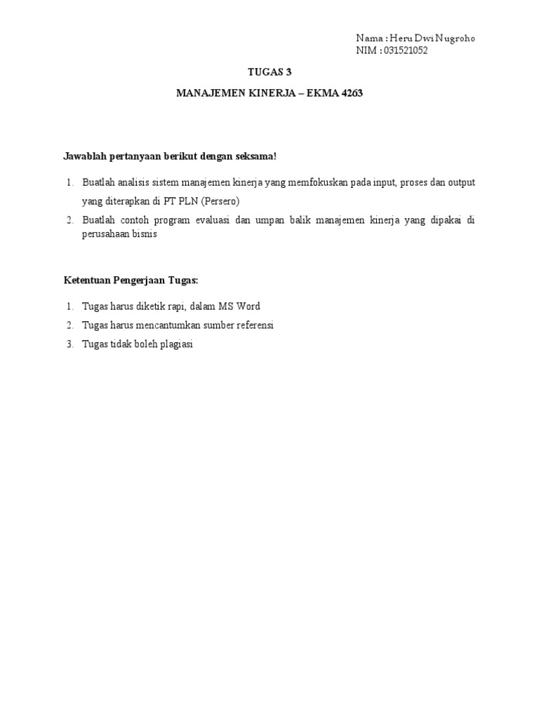 TUGAS 3 EKMA4263 Okza | PDF | Karier & Perkembangan | Pengembangan Diri